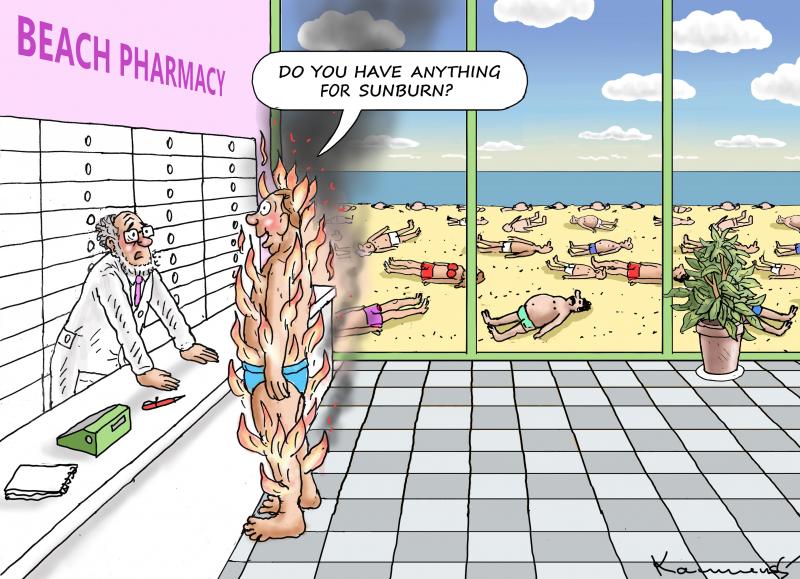 Sunburn Cartoon Movement